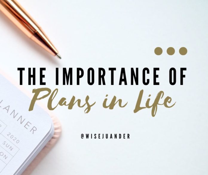 The Importance of Plans in Life - Wise Juander